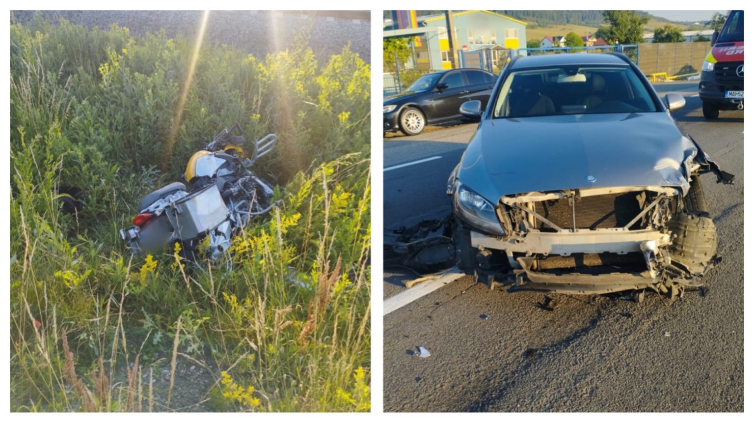 Accident la Dej | Un motociclist a ajuns la spital - FOTO - Dejeanul.ro
